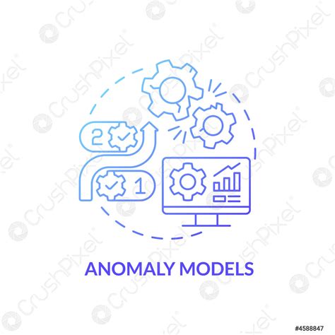 Anomaly Models Blue Gradient Concept Icon Stock Vector 4588847 Crushpixel