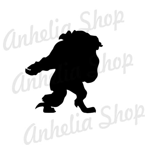 Disney The Beast Beauty And The Beast Cartoon Vector Svg Sil Inspire