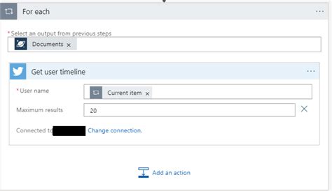 Logic App Twitter Connector And Multiple User Names With Cosmosdb Microsoft Qanda