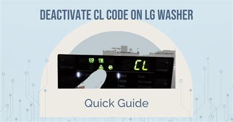 cl error code lg washer quick fix tips from lg usa support