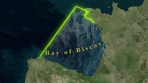 Bay Of Biscay Map 30813741 Stock Video At Vecteezy