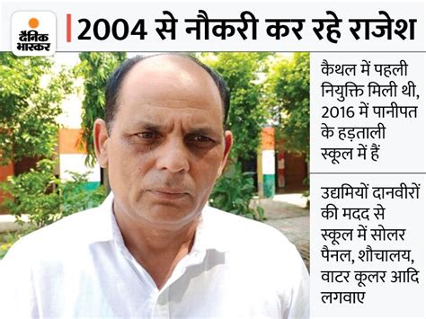 Haryana State Teachers Award 2021 Rajesh Kumar Of Panipat Will Be