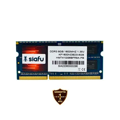 Memoria Ram De 8 Gb De Ddr3l Sdram Marca Siafu® Para Aumentar La Veloc Siafu Electronics