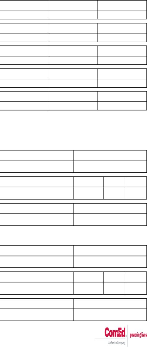 Fill Free Fillable COMPREHENSIVE ENERGY SAVINGS WORKSHEET ComEd PDF