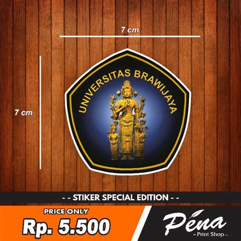 Jual Sticker Stiker Ub Universitas Brawijaya Malang Shopee Indonesia