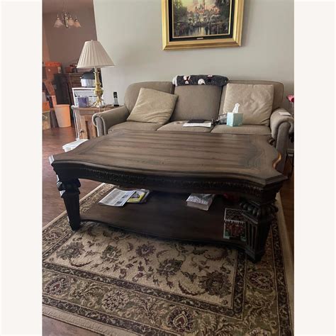 Solid Oak Coffee Table Aptdeco