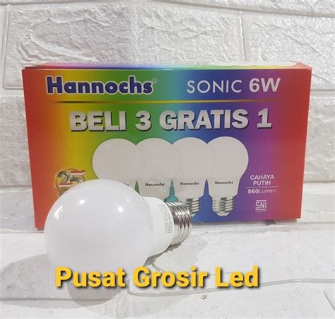 Jual Hannochs Sonic Gratis Paket Isi Pcs Watt Watt Watt Di Lapak Pusat Grosir Led