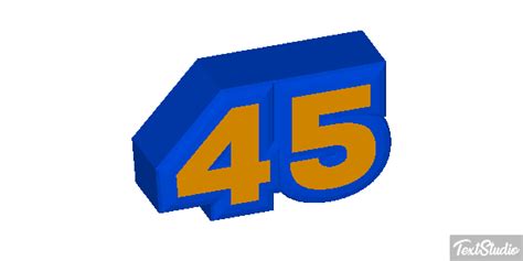 45 Number Animated  Logo Designs