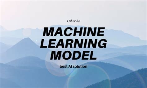 Do Any Machine Learning And Deep Learning Task In Python By Osherba1