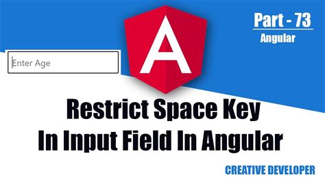Restricted Space Key Angular Angular Tutorial Angular Course