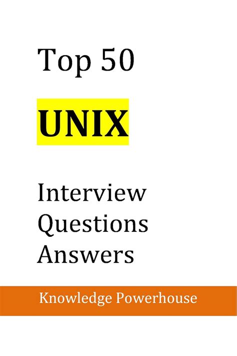 Top 50 Unix Interview Questions And Answers Ebook