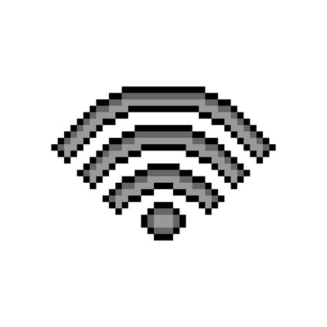 Wifi Signal Wave With Pixel Art On White Background 11508040 Vector Art At Vecteezy