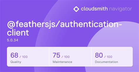 feathersjs authentication client 5 0 34 npm package quality