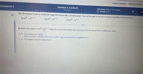 solved solve the equation in part a analytically support