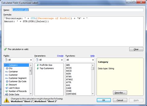 Tableau Tips By Venture Custom Labels