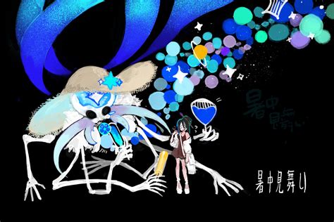 Melo Suzume O Astel Naturalborn Of The Void Elden Ring Highres 1girl 1other Black