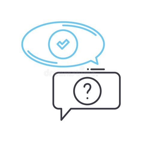 Qa Testing Line Icon Outline Symbol Vector Illustration Concept Sign