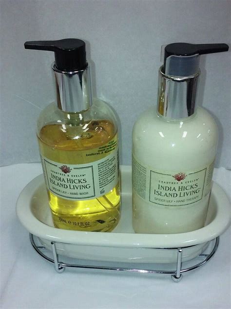 Crabtree Evelyn India Hicks Island Living Spider Llly Hand Wash And