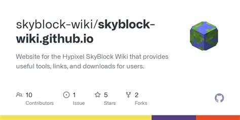 GitHub Skyblock Wiki Skyblock Wiki Github Io Website For The Hypixel SkyBlock Wiki That