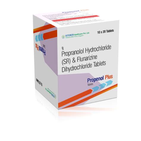 Propranolol Hydrochloride Flunarizine Dihydrochloride At Best Price In Jaipur Steris