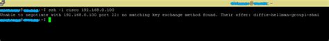 Soluci N De La Falla No Matching Key Exchange Method Found En Ssh