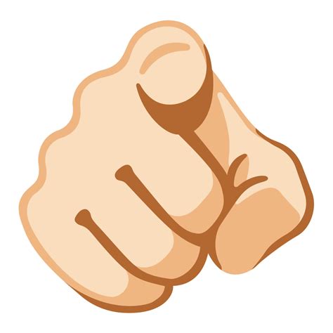 🫵🏻 Index Pointing At The Viewer Light Skin Tone Emoji