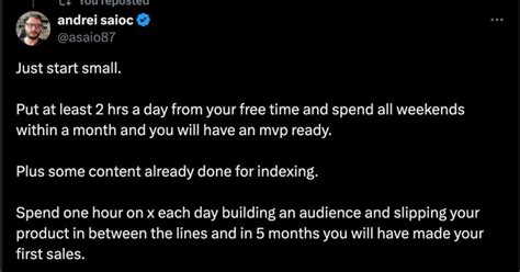 Andrei Saioc On Linkedin Just Start Small When Developing Your Small