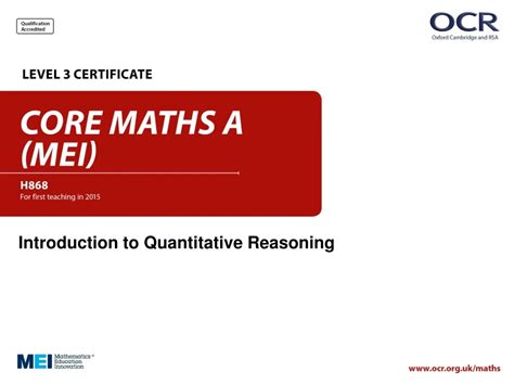 PPT Introduction To Quantitative Reasoning PowerPoint Presentation Free Download ID 9166304