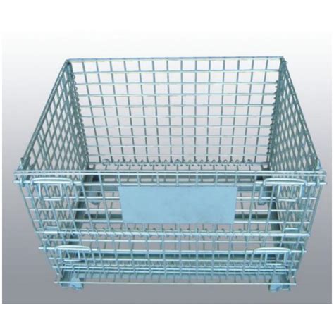 Large Storage Wire Mesh Collapsible Stackable Foldable Container Wire Mesh Container And