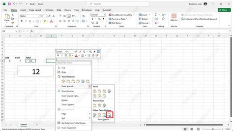 how to display cell contents or range in a graphic object in excel