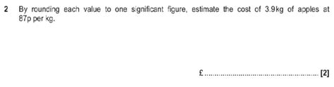 GCSE Maths Rounding Numbers Estimation Significant Figures Decimal Places Past