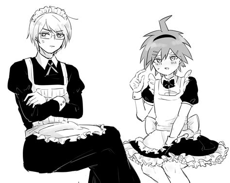 Naegi Makoto And Togami Byakuya Danganronpa And 1 More Drawn By