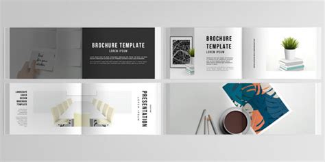 Layouts Horizontal Presentation Design Royalty Free Vector