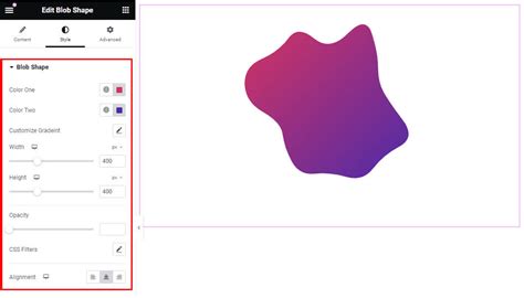 Elementor Blob Shape Widget Ht Mega Addons For Elementor