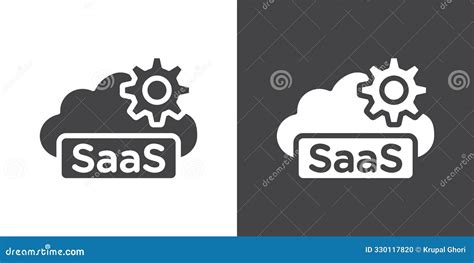 Saas Icon Thin Line Illustration Set Stock Illustration Illustration Of Infographic Icon