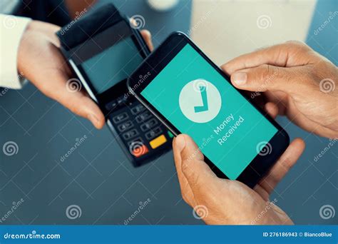 Hand Holding Smartphone With NFC QR Code Device Fervent Stock Image Image Of Lifestyle