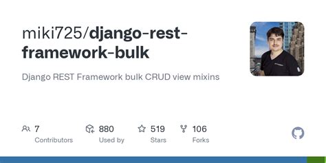github miki725 django rest framework bulk django rest framework bulk