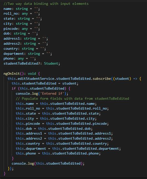 Two Way Data Binding Not Updating Input Fields Rangular
