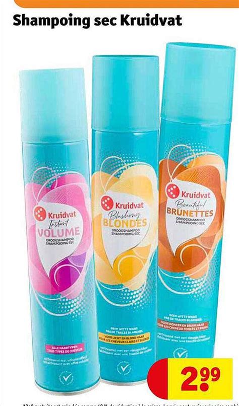 Promo Shampoing Sec Kruidvat Chez Kruidvat Icatalogue Fr