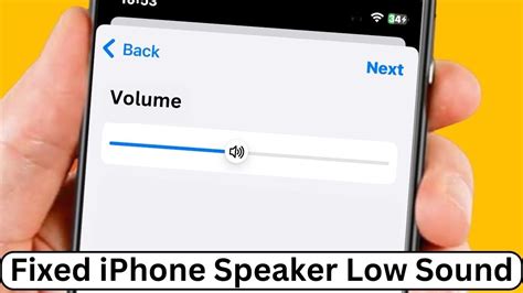 How To Fix Iphone Speaker Low Sound Volume Youtube