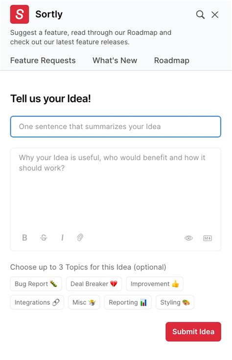 Feature Requests Product Roadmap Sortly Help Center