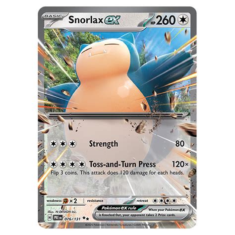Pokemon Scarlet And Violet Prismatic Evolutions Snorlax Ex 076 1