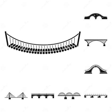 vector design of construct and side logo set of construct and bridge