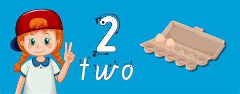 Number Two Writing Guide 374154 Vector Art At Vecteezy