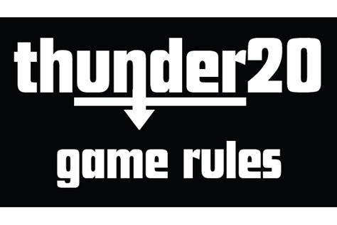 Devlog Thunder20 Rules Trifold By Flaming Brain Games