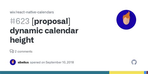 Proposal Dynamic Calendar Height Issue Wix React Native