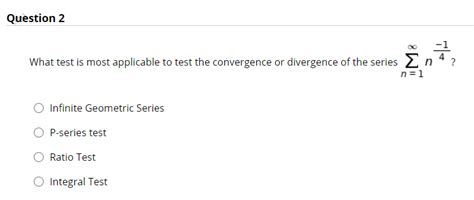 Solved Question 2 What Test Is Most Applicable To Test The