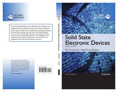 Solid State Electronic Devices Textbook 7th Edition