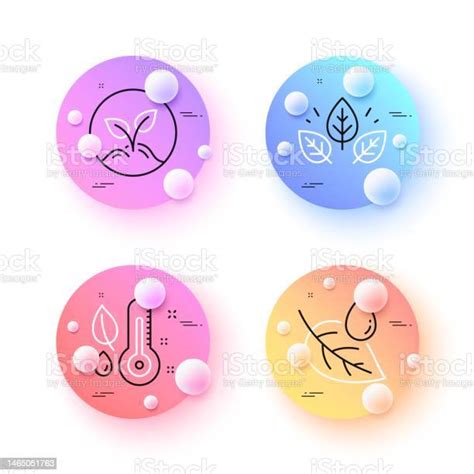 시작 온도계 및 잎 이슬 최소 선 아이콘 웹 응용 프로그램 인쇄용 벡터 0명에 대한 스톡 벡터 아트 및 기타 이미지 0명 3차원 형태 건강관리와 의술 Istock