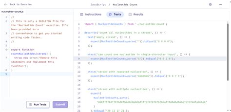 Refactor Nucleotide Count Exercise In Javascript Javascript Exercism